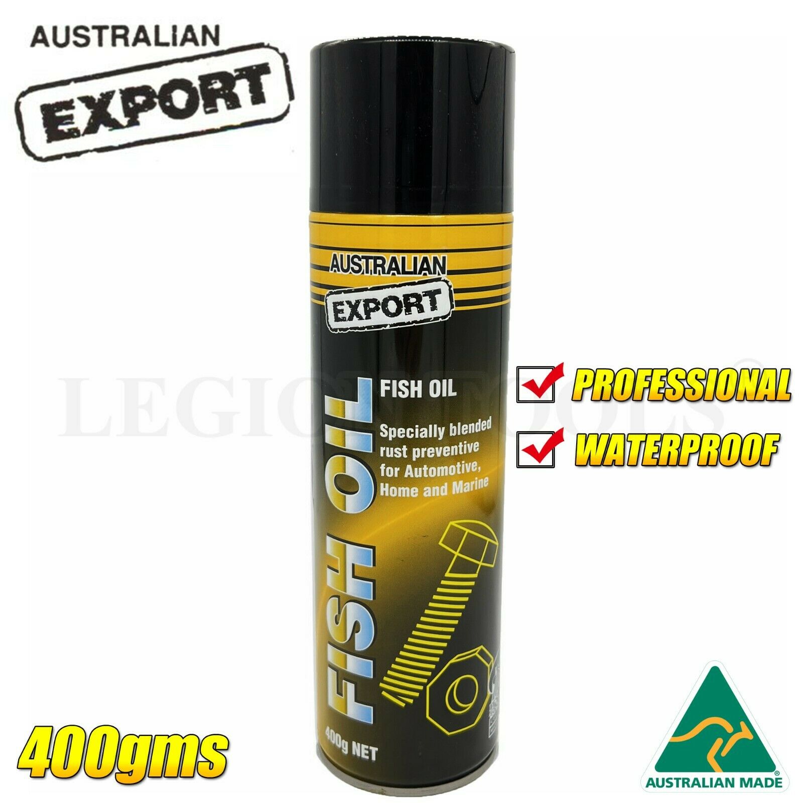 Anti-Rust Deodorised Fish Oil Spray 400g – Legion Warehouse