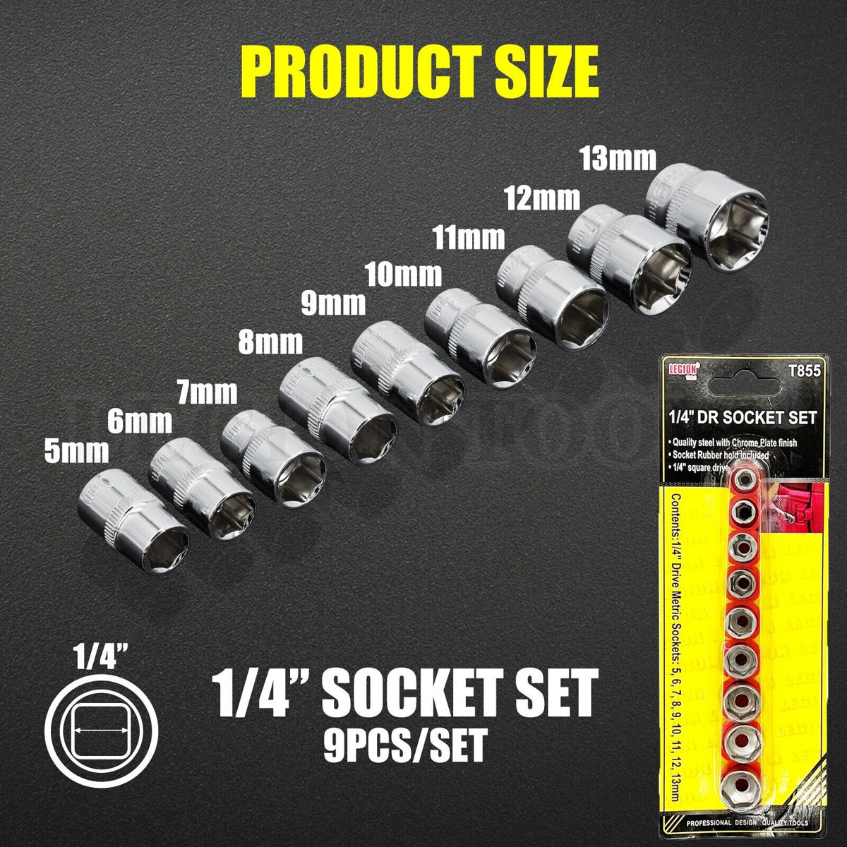 Socket Set 1/4" 3/8" 1/2" – Legion Warehouse