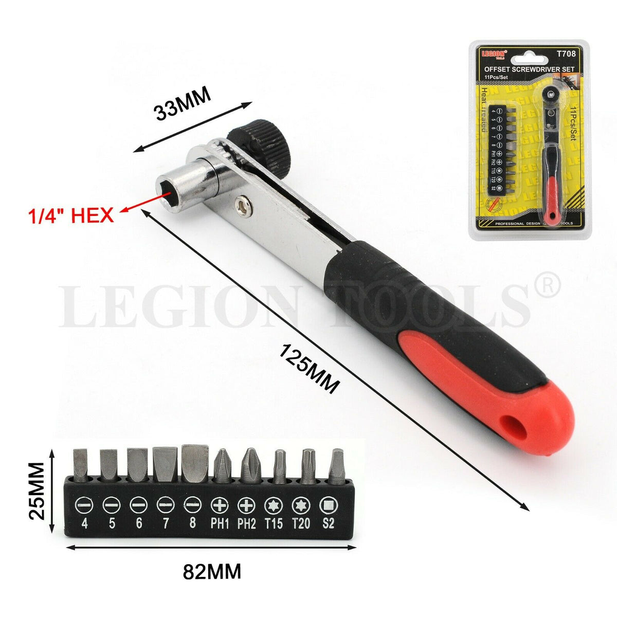 Offset Screwdriver Set 10PCS Bits – Legion Warehouse