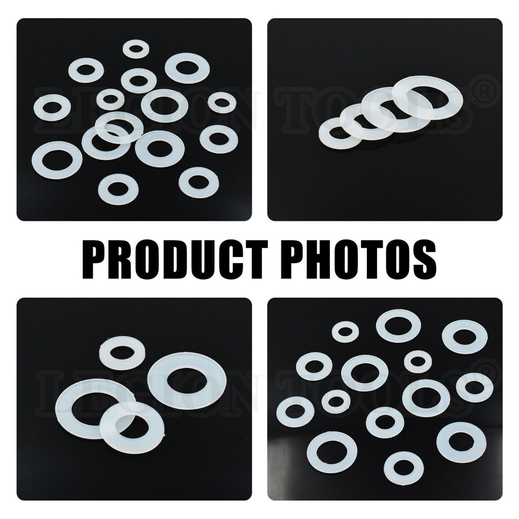 White Nylon Washer 4 Sizes – Legion Warehouse