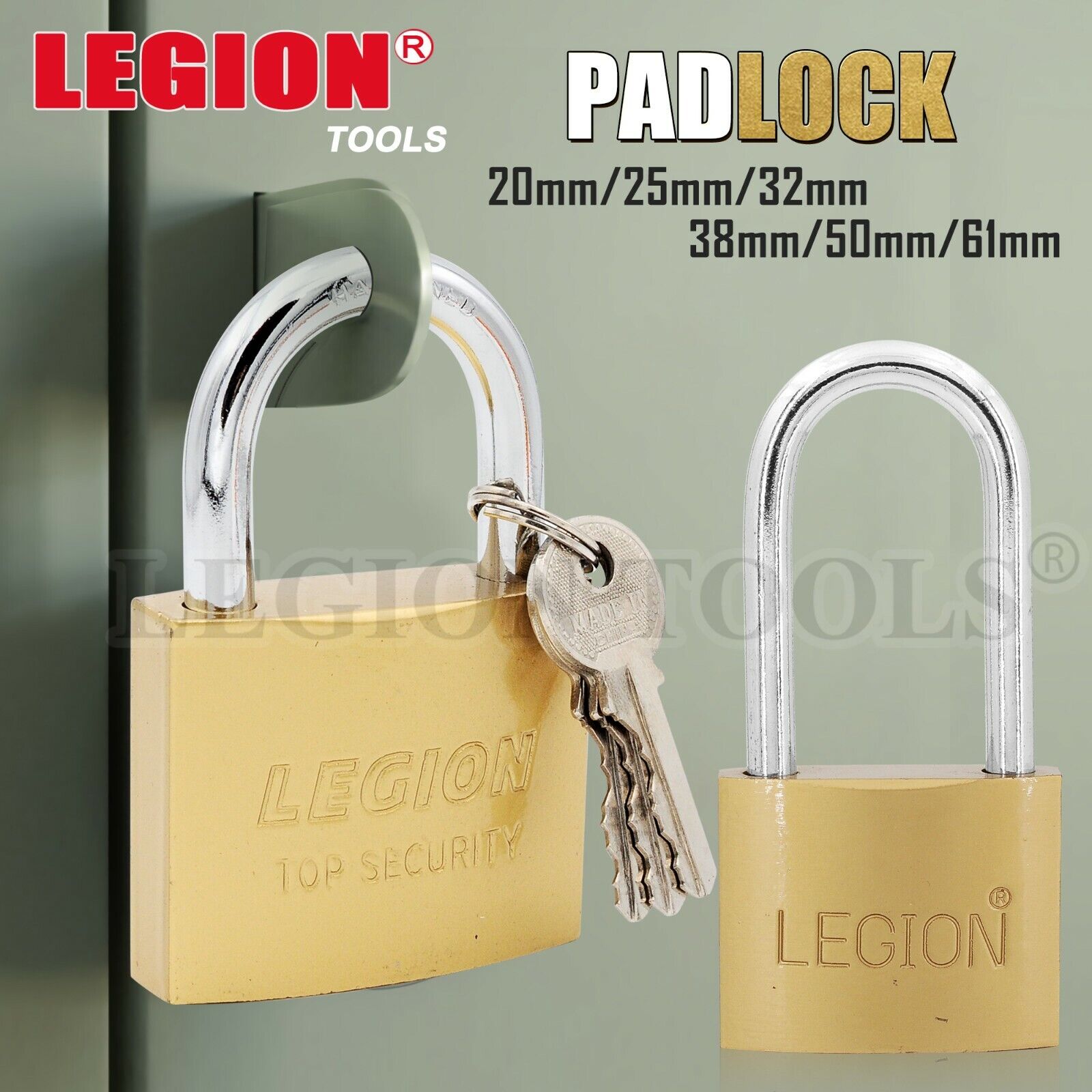 Padlock 20/25/32/38/48/61mm 6 Sizes – Legion Warehouse