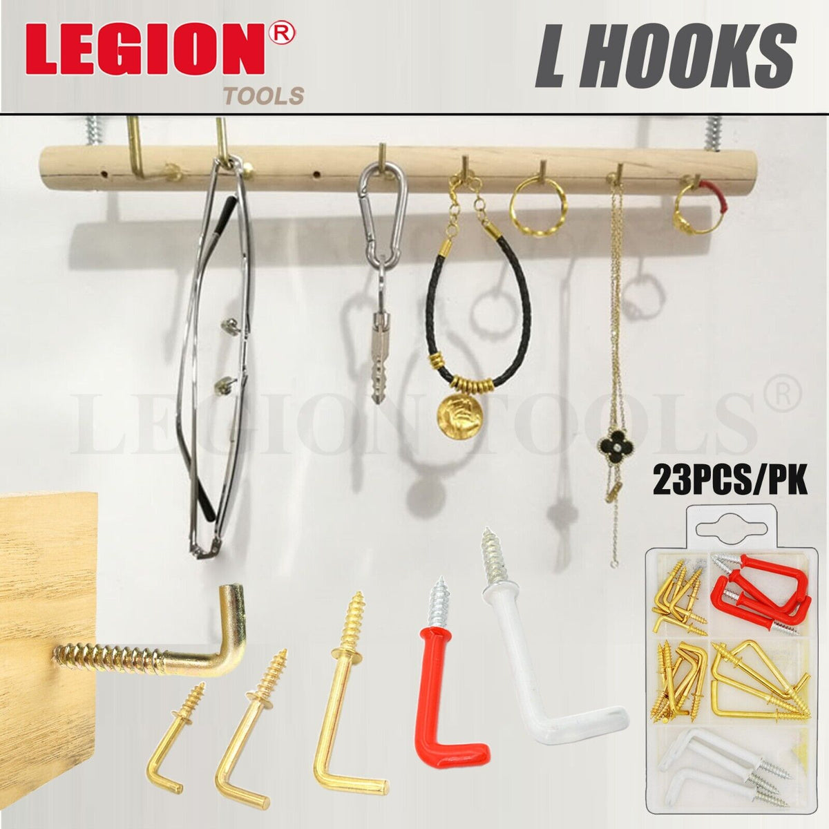 L Shape Hooks – Legion Warehouse