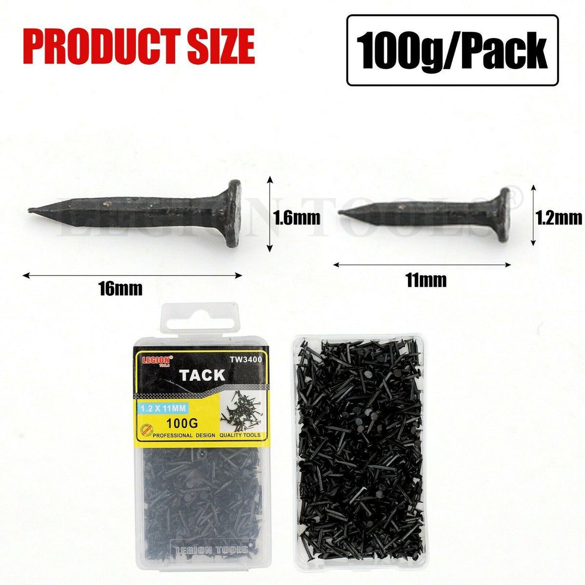 Multipurpose Shoe Tacks 2 Sizes – Legion Warehouse