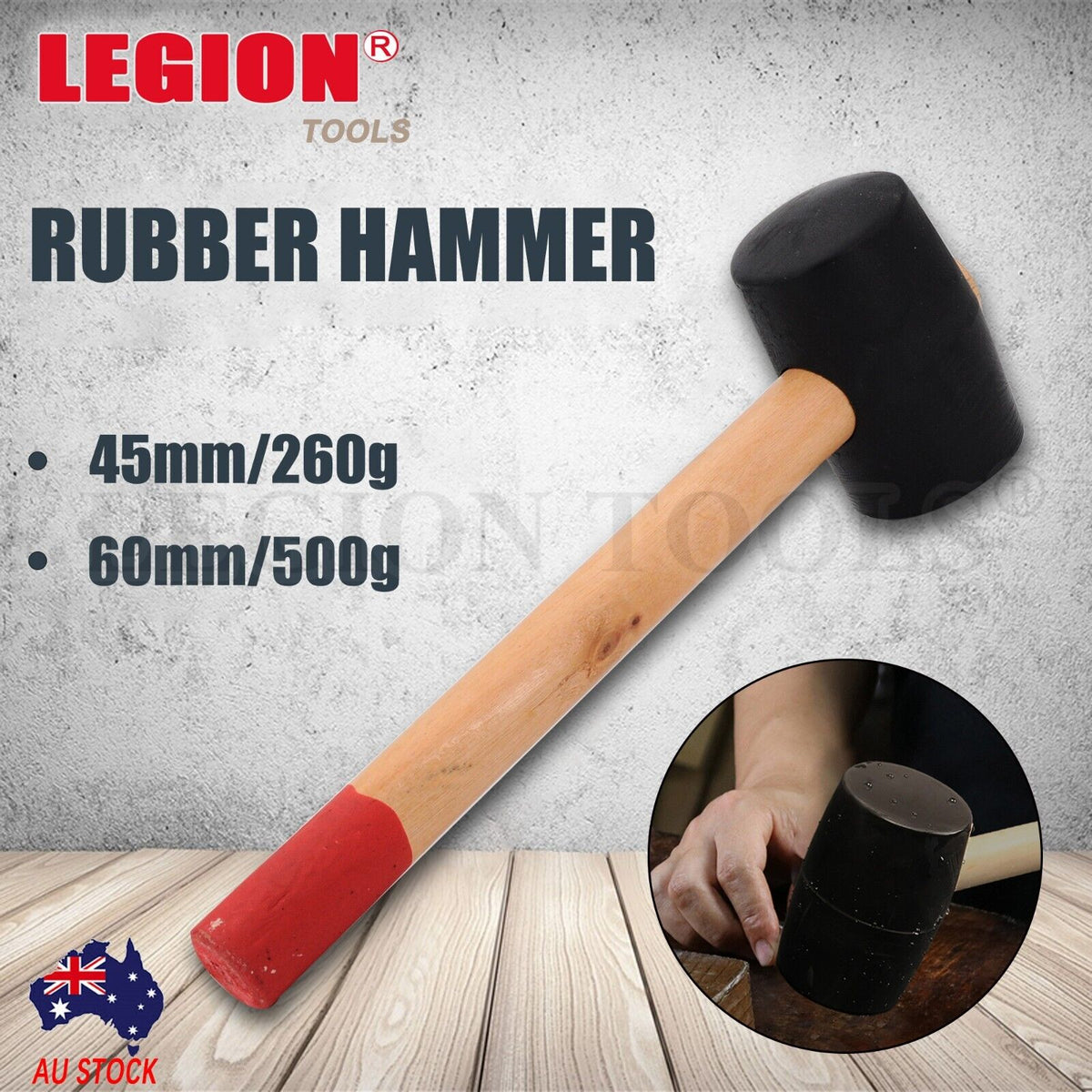 Rubber Hammer 45mm/60mm – Legion Warehouse