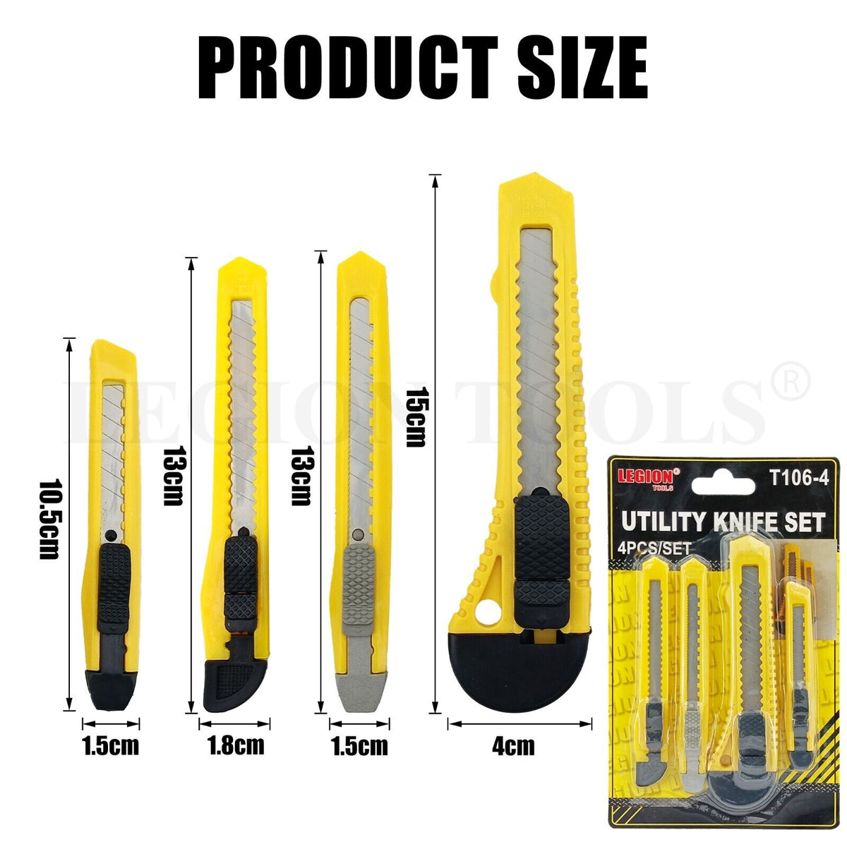 Utility Knife Set 4PCS/Set – Legion Warehouse