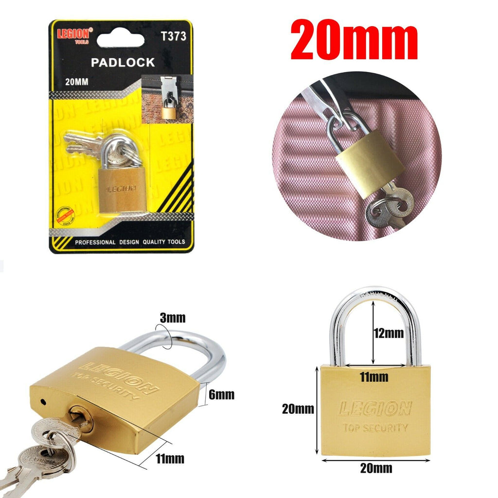 Padlock 20/25/32/38/48/61mm 6 Sizes – Legion Warehouse