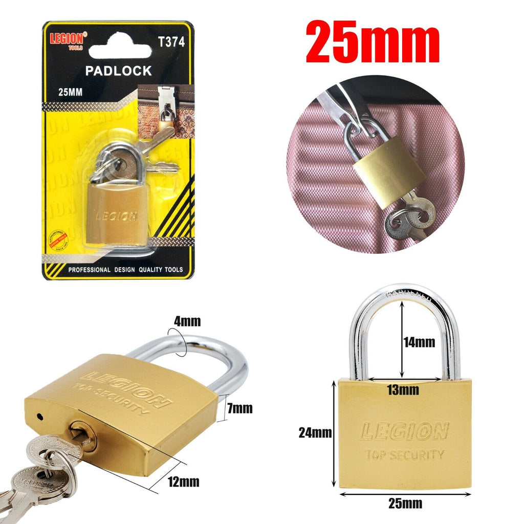 Padlock 20/25/32/38/48/61mm 6 Sizes – Legion Warehouse